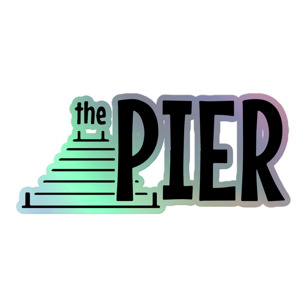 The Pier Logo Holographic Sticker – The Pier Store
